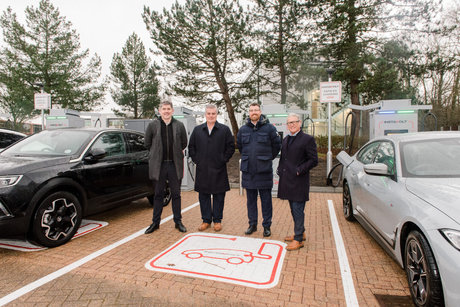 Basingstoke MP opens InstaVolt’s New EV Charging Hub at Chineham Business Park - InstaVolt