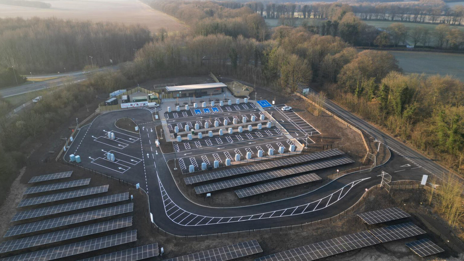 InstaVolt opens largest ultra-rapid charging Superhub in Winchester - InstaVolt